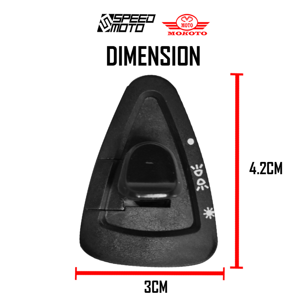 MOKOTO HONDA TRI SWITCH HEADLIGHT ON AND OFF 4PINS AND 6 PINS TRI-WAY ...