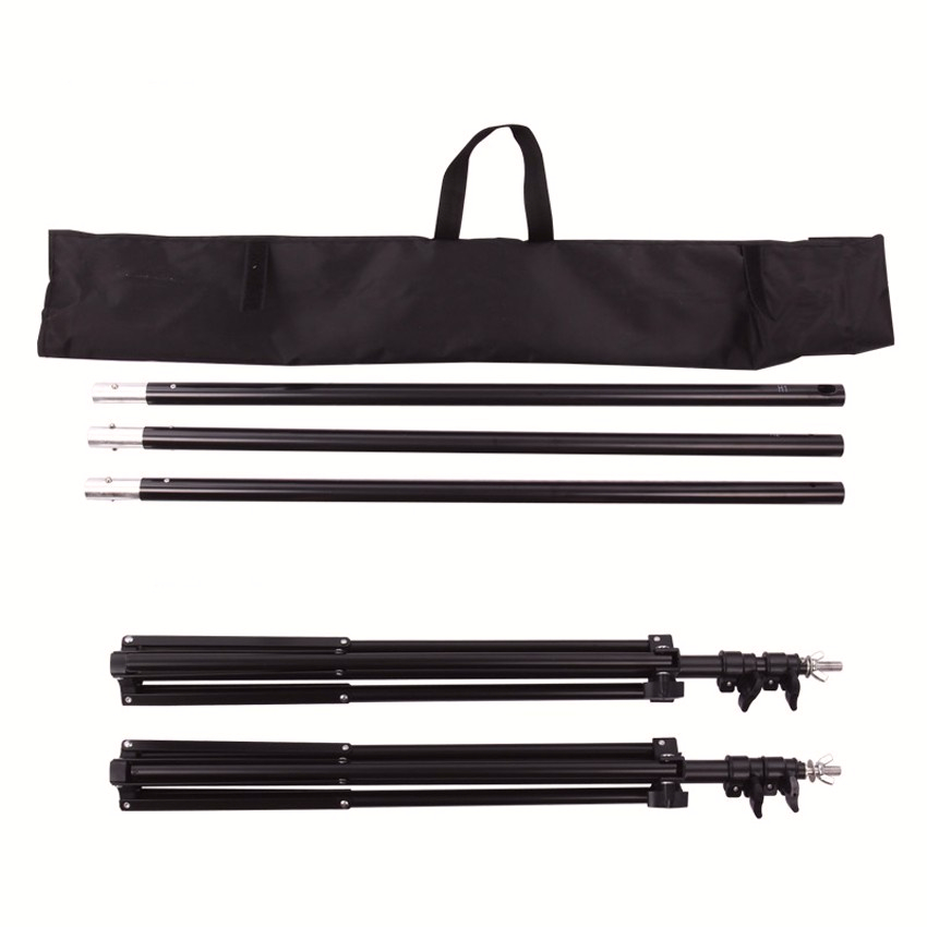 260cm x 200cm* 4 clips /8.5ft x 6.5ft Heavy Duty Background Stand Backdrop Support System Kit ...