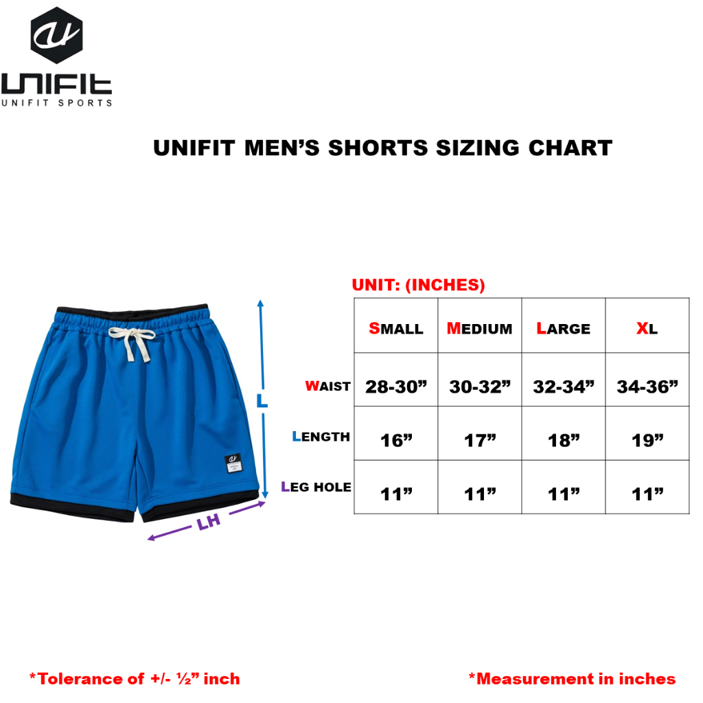 UNIFIT Men's Jersey Shorts Casual Walker Sports Shorts UF3350 | Shopee ...