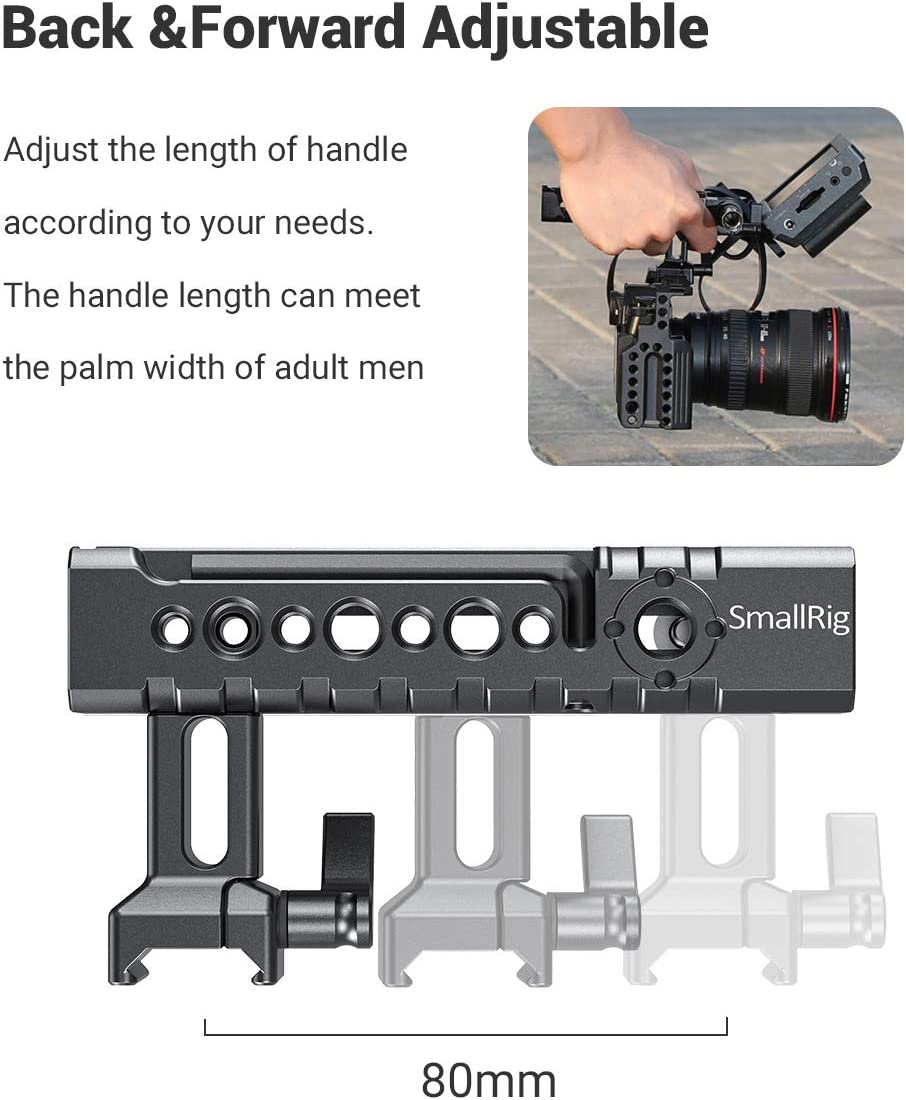 SmallRig NATO Top Handle with QR Quick Release Handgrip w/ Dual Anti ...