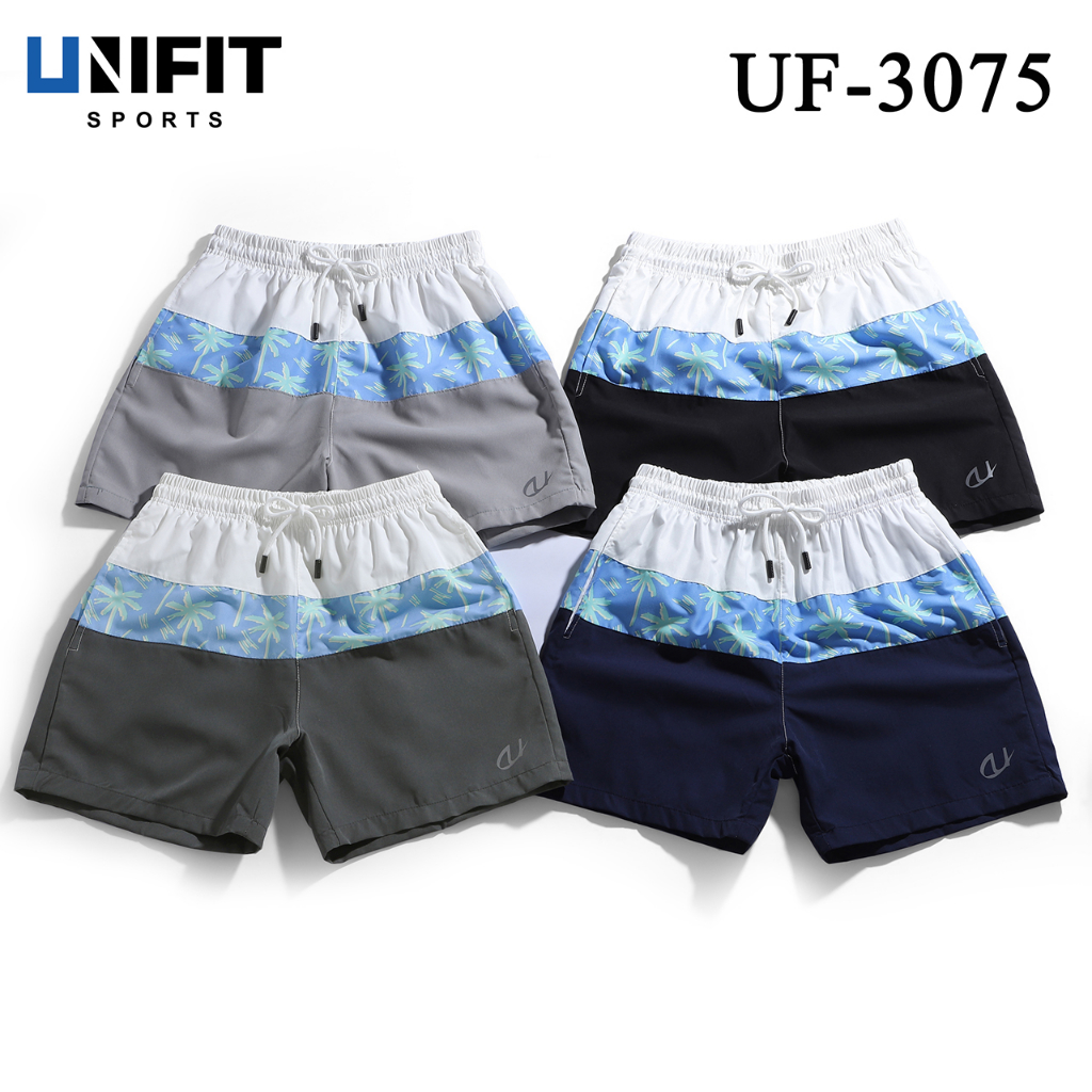 Unifit Mens Beach Shorts Summer Fashion Sweat Shorts Uf 3075 Shopee