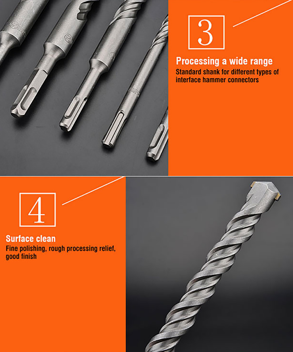 Harden 18 - 35mm X 350mm SDS-PLUS Round Shank Electric Hammer Drill Bits Professional 20X350mm ...