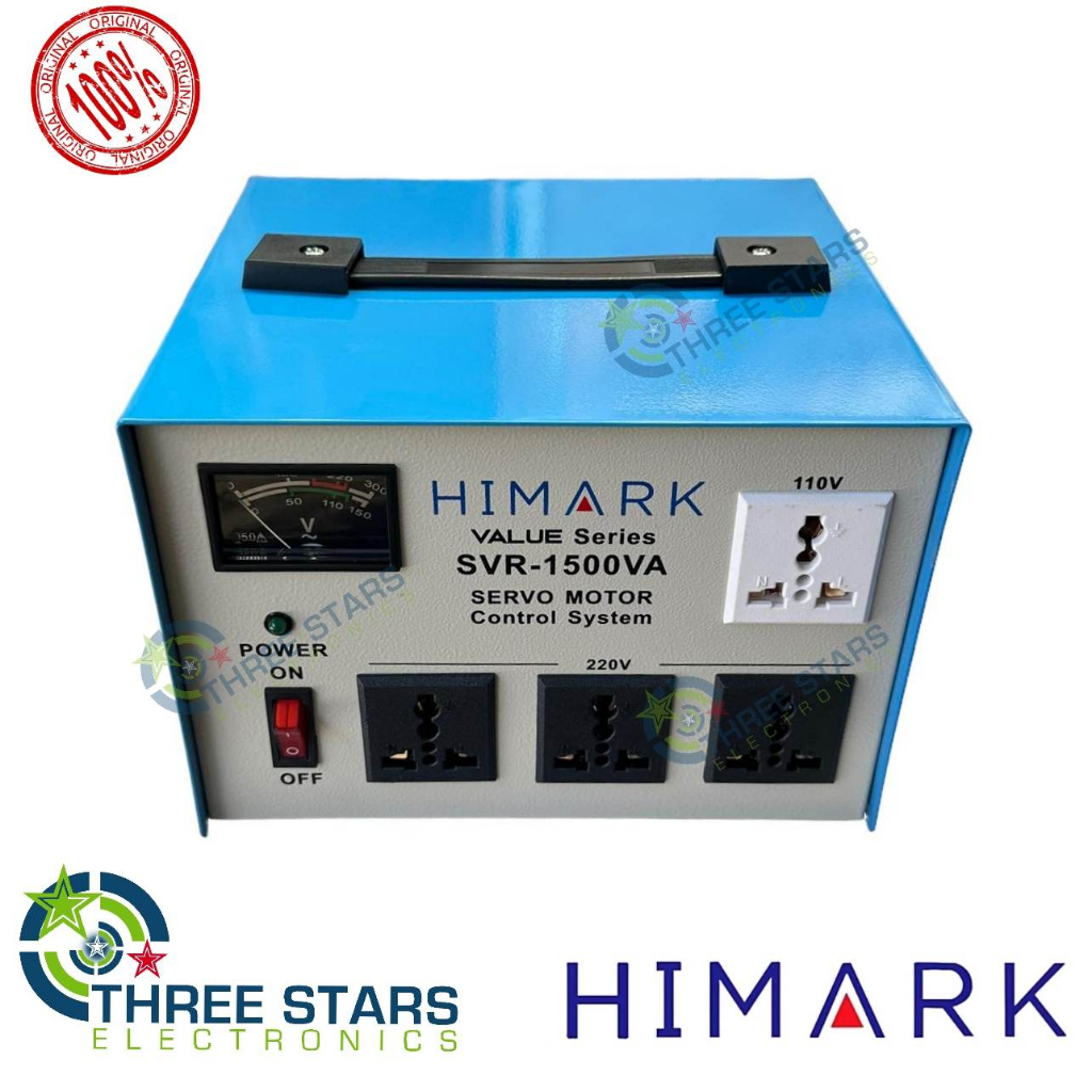 Himark AVR Automatic Voltage Regulator 1500watts SVR-1500VA Servo Type ...