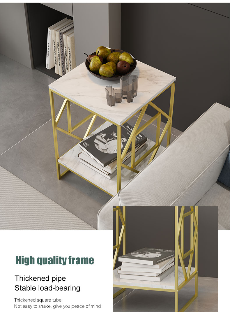 DBODHI Sofa Side Table Room Double shelf European Style Luxury Living ...