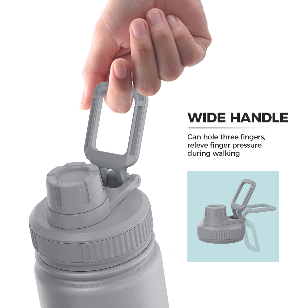 Apro°Flask 22oz/32oz Tumbler Hot and Cold Wide Mouth with Spout Lid Vacuum Insulated Drinking ...