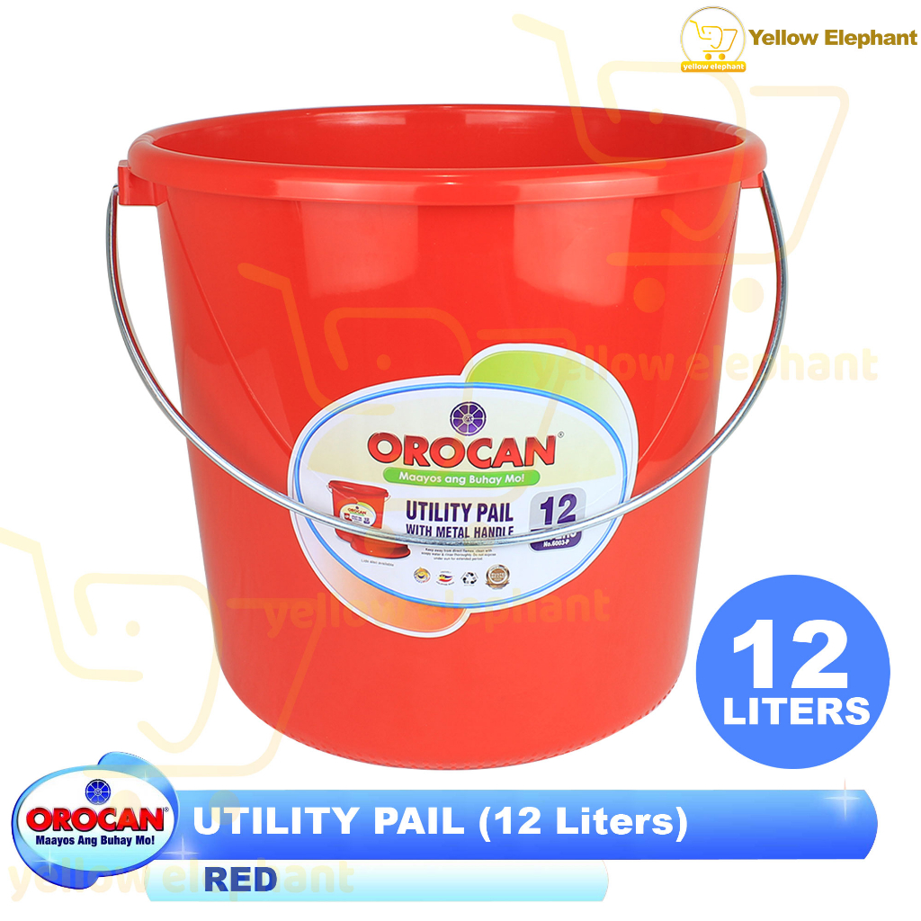 Orocan Utility Pail 12 Liters (BLUE, GREEN,RED) | Shopee Philippines