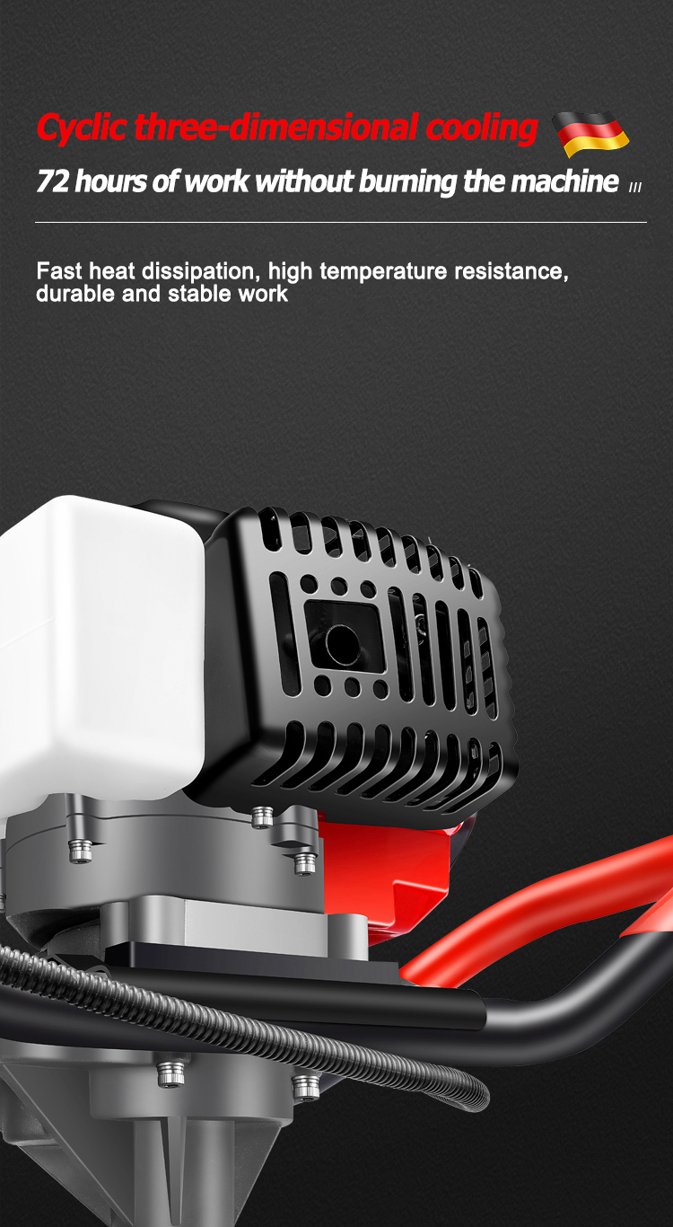 Earth Ground Auger Drill Machine Post Hole Digger 2 Stroke Gasoline ...