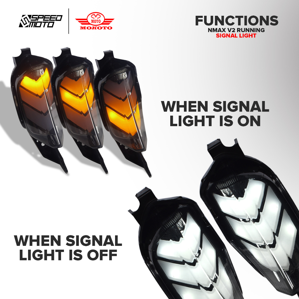 MOKOTO YAMAHA NMAX V2 RUNNING SIGNAL LIGHT LED INDICATOR TURN FLASHER ...
