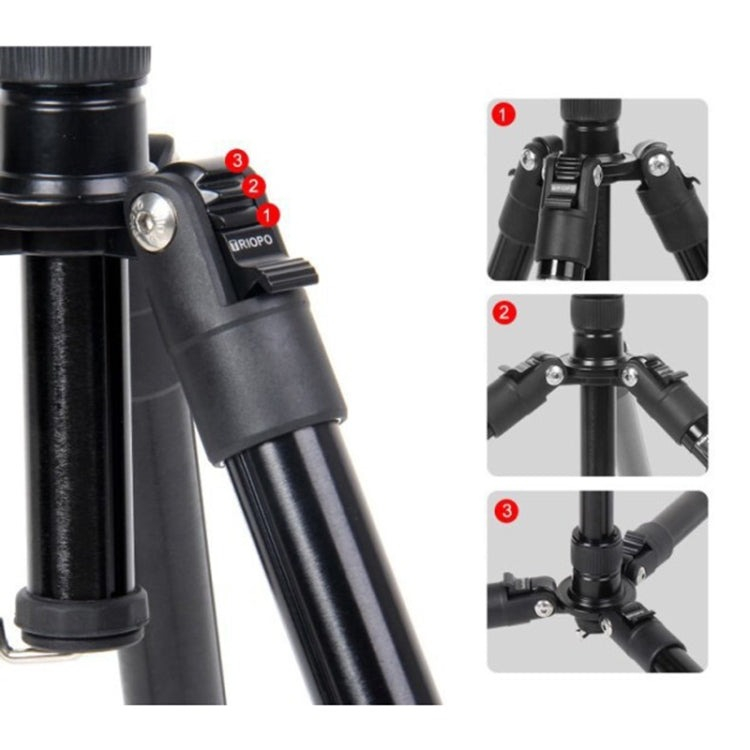 Triopo K2808 4-Section Camera Tripod with HY-350 Fluid Head Mount ...