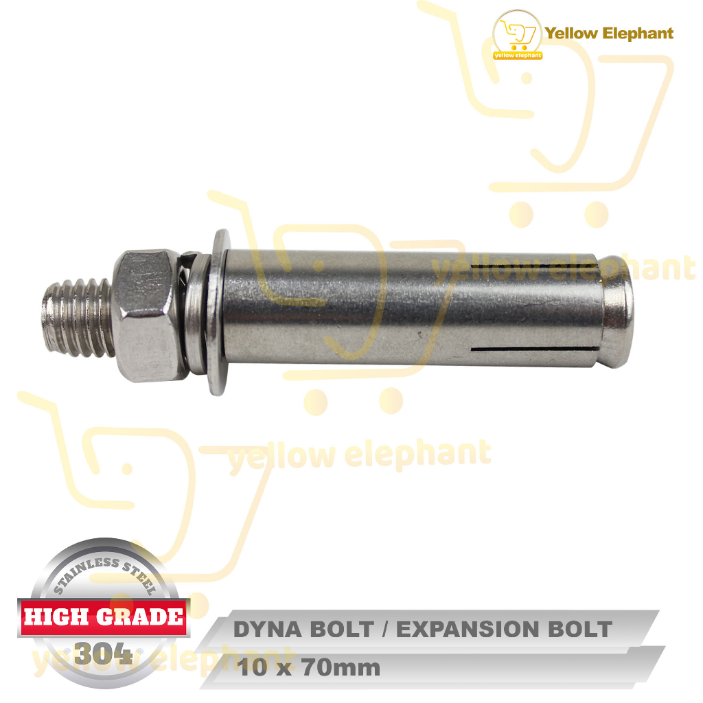 Dyna Bolt / Expansion Bolt 10 x 70mm | Shopee Philippines
