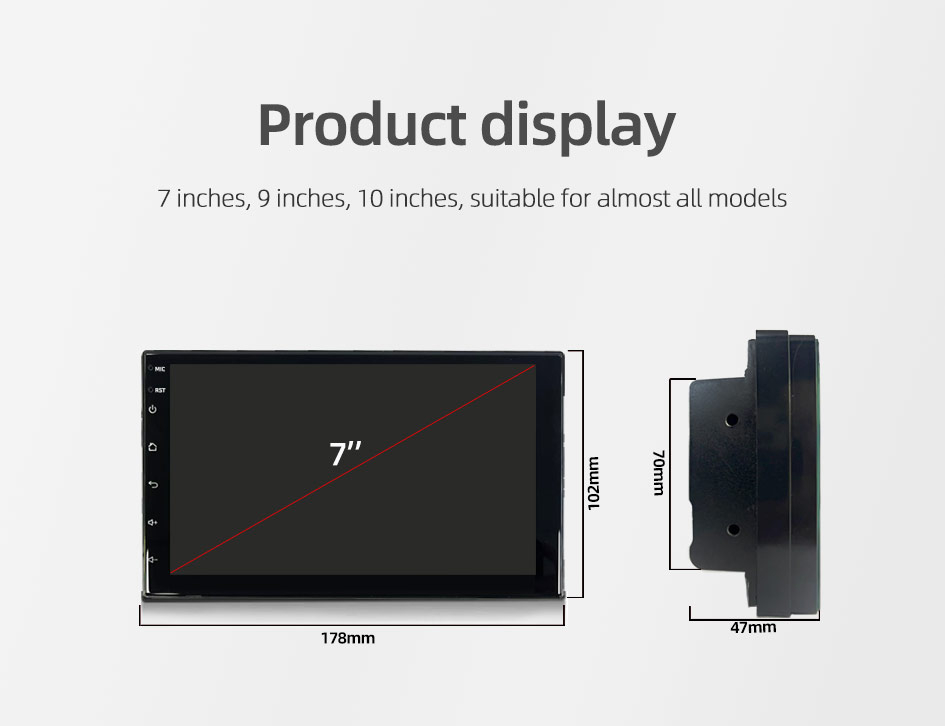 (1/2GB RAM+32GB) 7/9/10inch Android Car Stereo 2DIN Car Multimedia ...