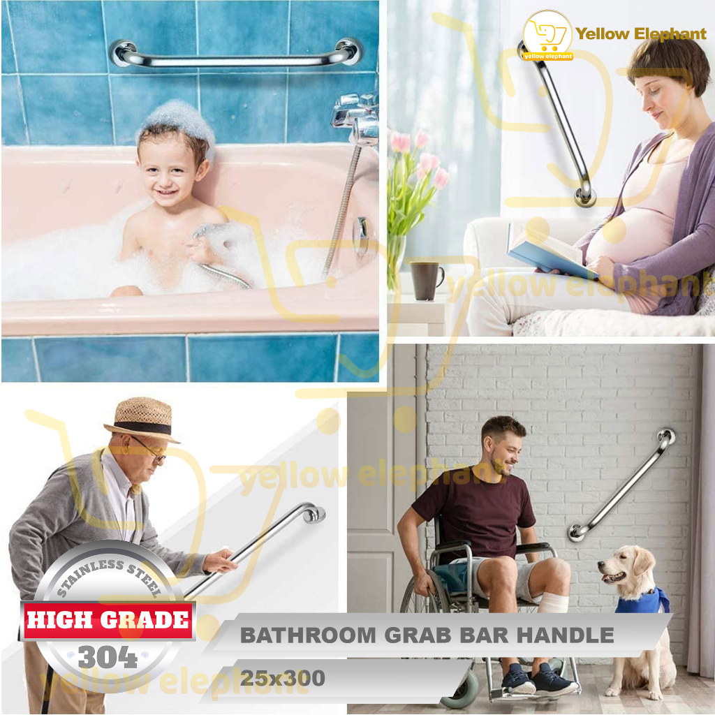 Grab Bar Handrail Stainless Steel 304 / PWD Handle Balance Bar Anti ...