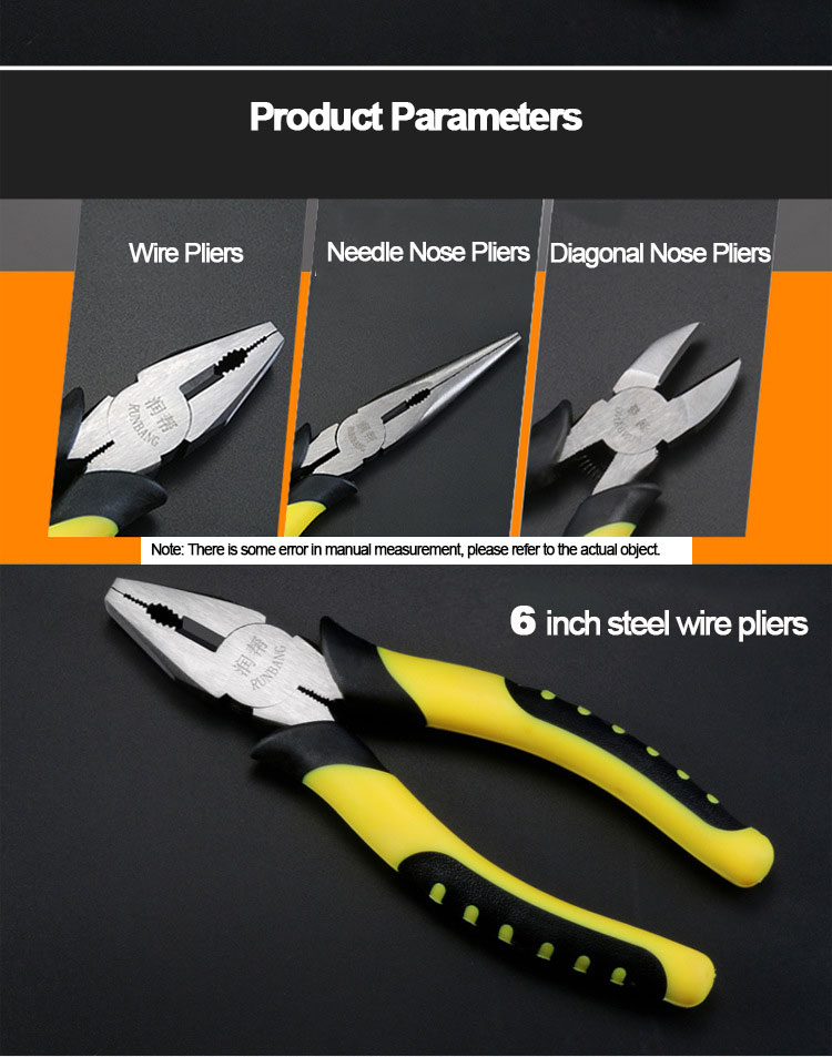 6 Inches Heavy Duty Pliers Tool set Long Nose Pliers Set Heavy Duty ...
