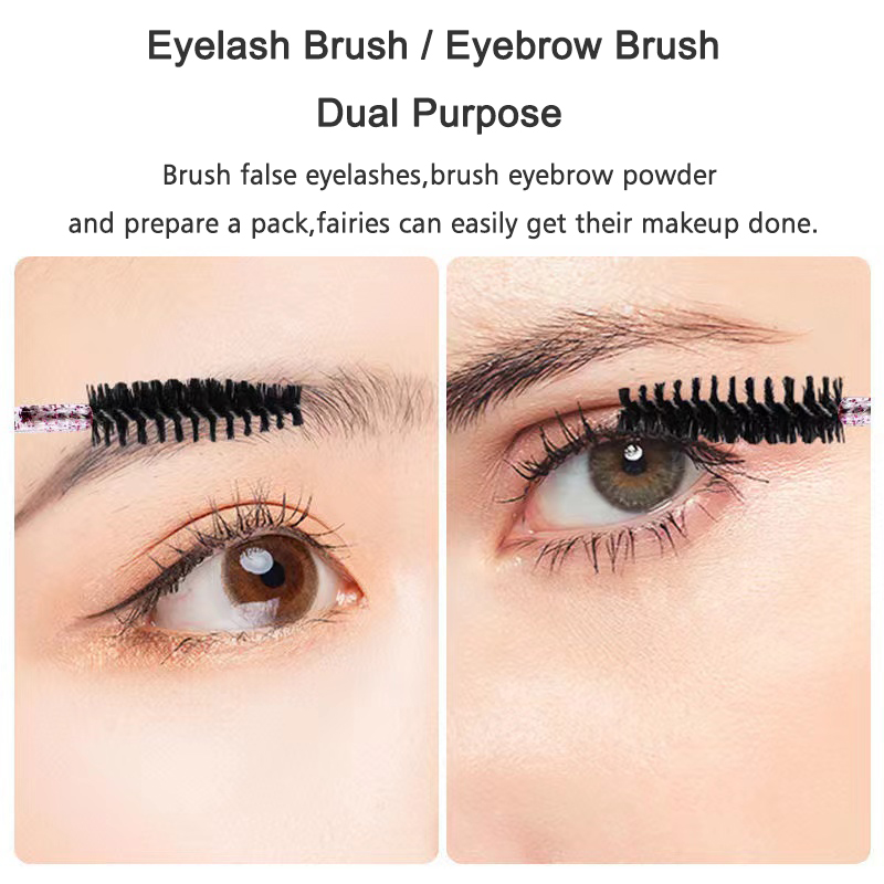 50 Pcs/Pack Spoolie Brush Eyelash Brush Comb for Eye Lash Extensions ...