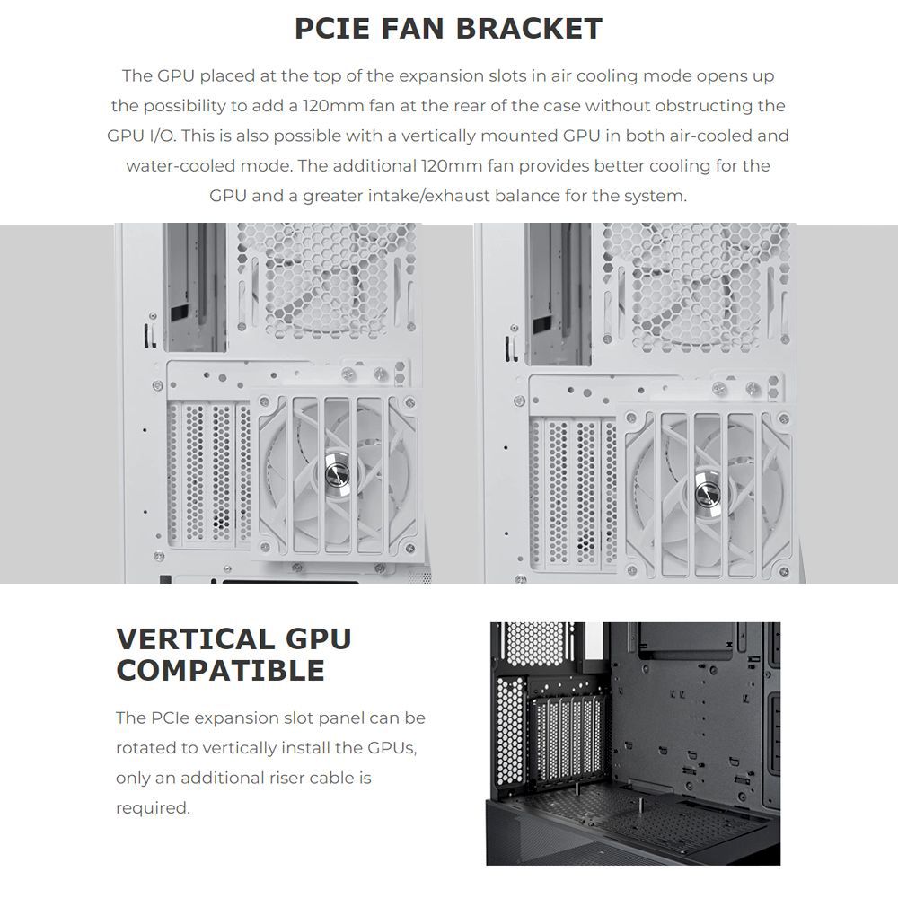 EasyPC| Lian Li Lancool 216 Mid Tower Tempered Glass PC Case RGB White ...