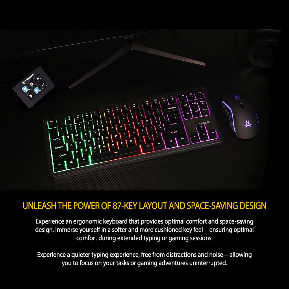 Rakk Tandog Pro Mechanical/ Tandog Membrane Keyboard and Mouse set ...