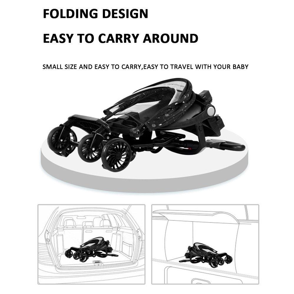 【Free Shipping】Stroller For Baby With Belt And Awning Stroller for ...