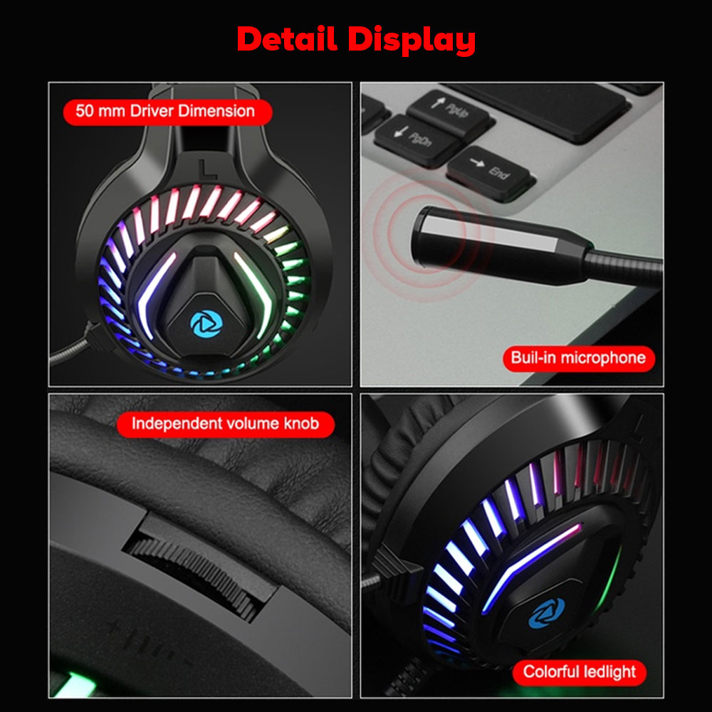 EasyPC| Inplay H20 noise cancelling Gaming Headset| RGB| Black and White | Shopee Philippines