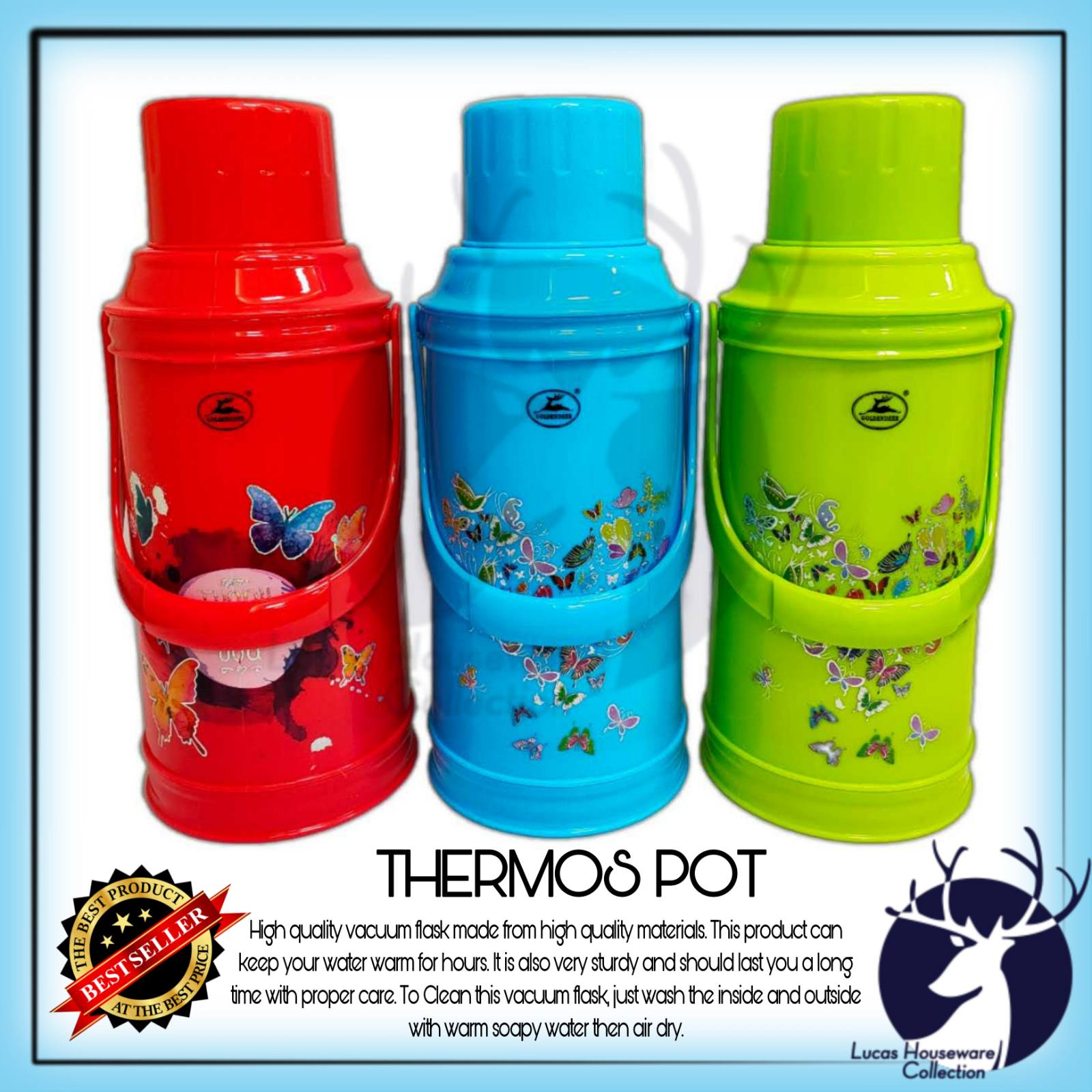 PLASTIC THERMOS / METAL THERMOS 2.2L TO 3.2L / THERMOS VACUUM FLASK ...