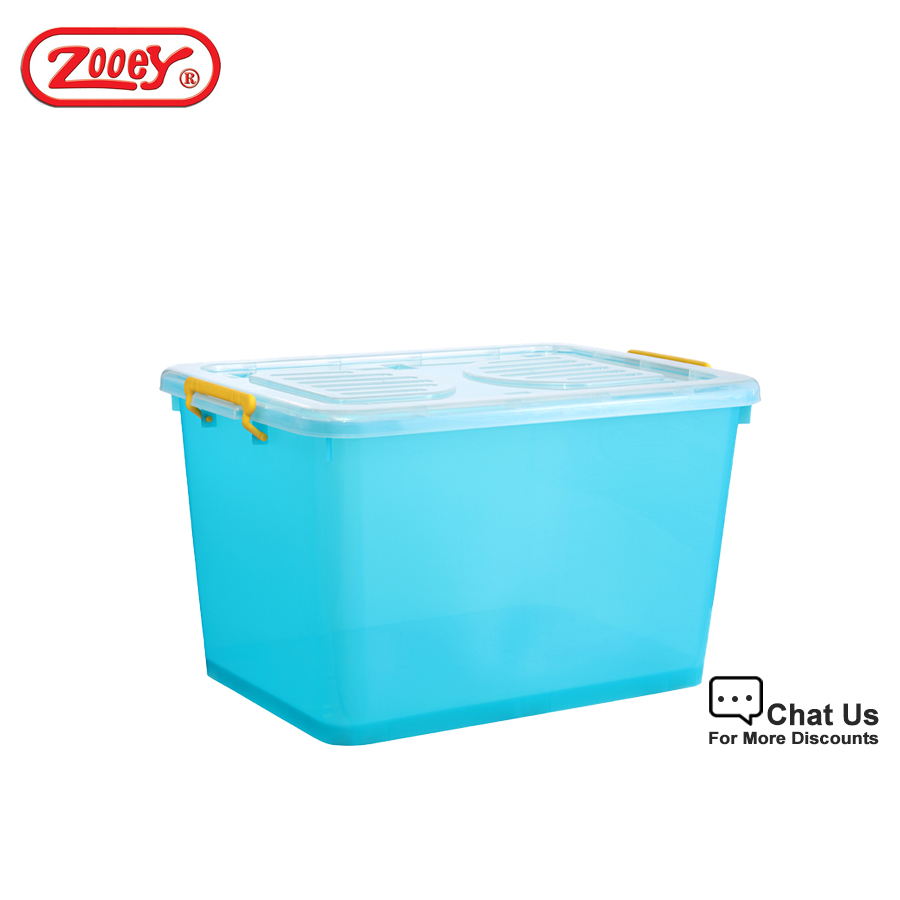 Zooey Happy Box Big 135L Storage Box Stock No. 1400-B | Shopee Philippines