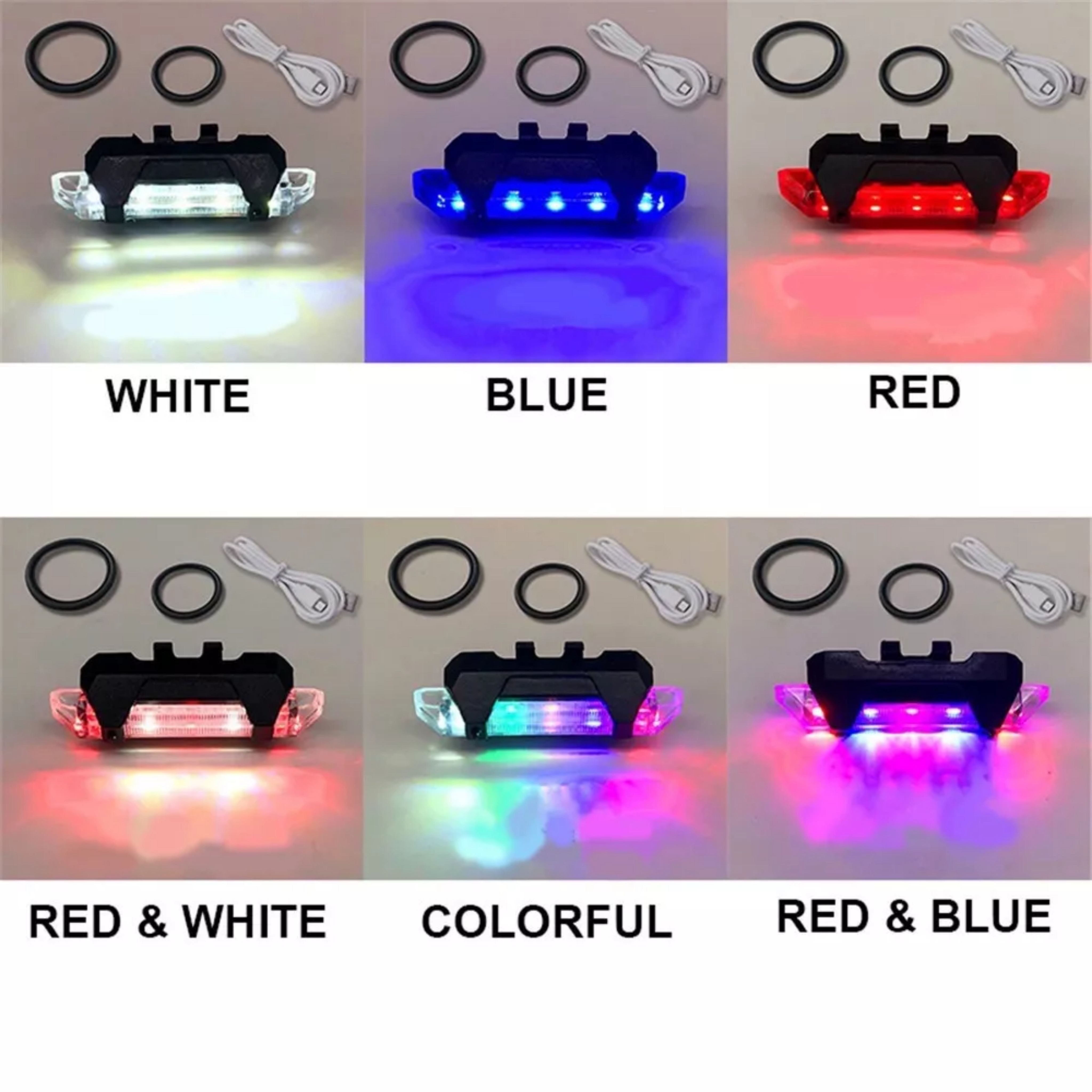 #HRHSHOPPE#USB Rechargeable Taillight, Bike SpokeLights per piece ...