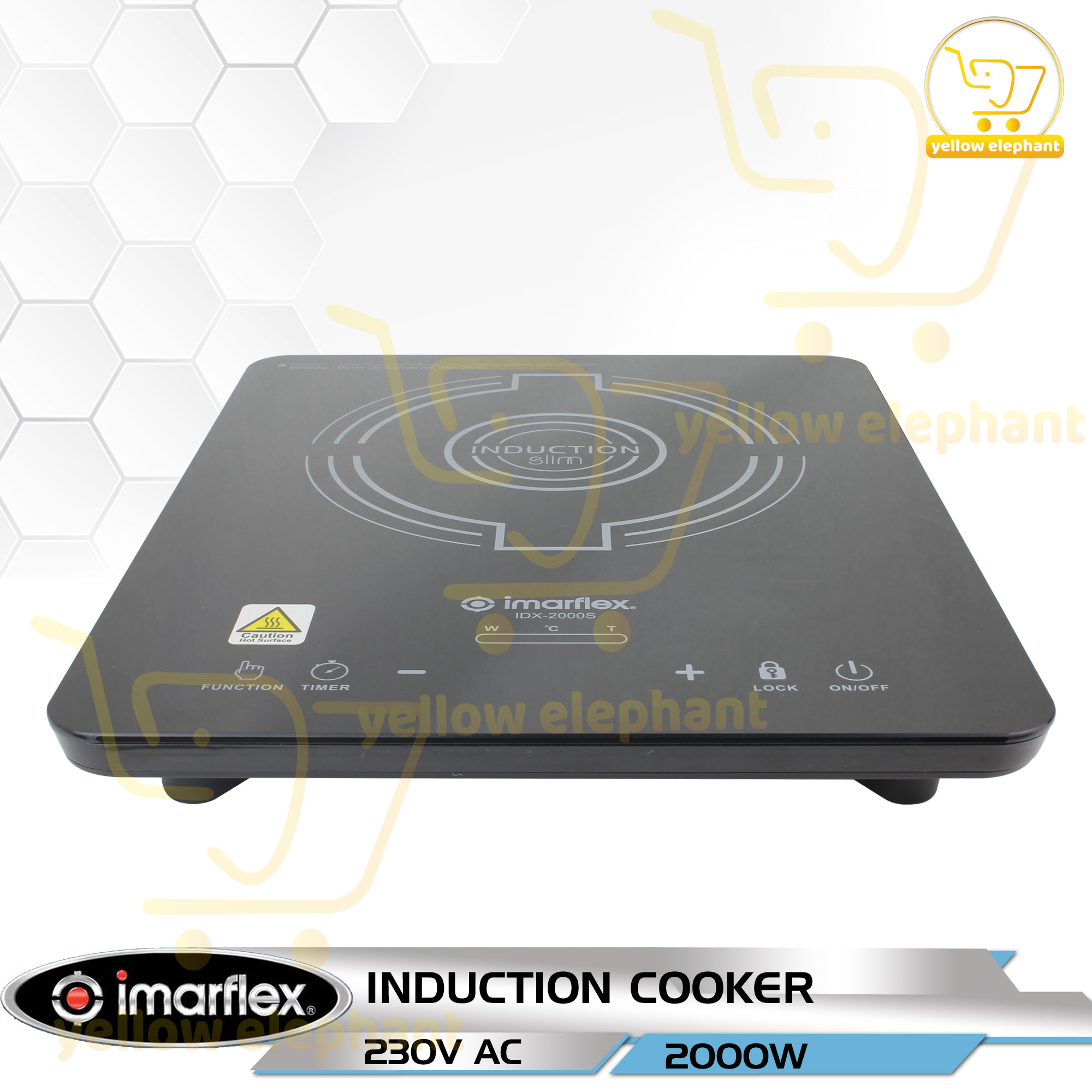 Imarflex IDX-2000S HEAVY DUTY Induction Cooker 2000W - YelloW Elephant ...