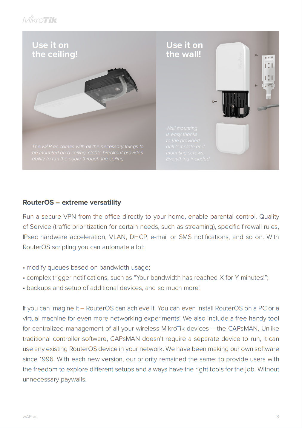 MikroTik wAP ac * NEW REVISION * - AC1200 Dual-band Outdoor WiFi Access ...