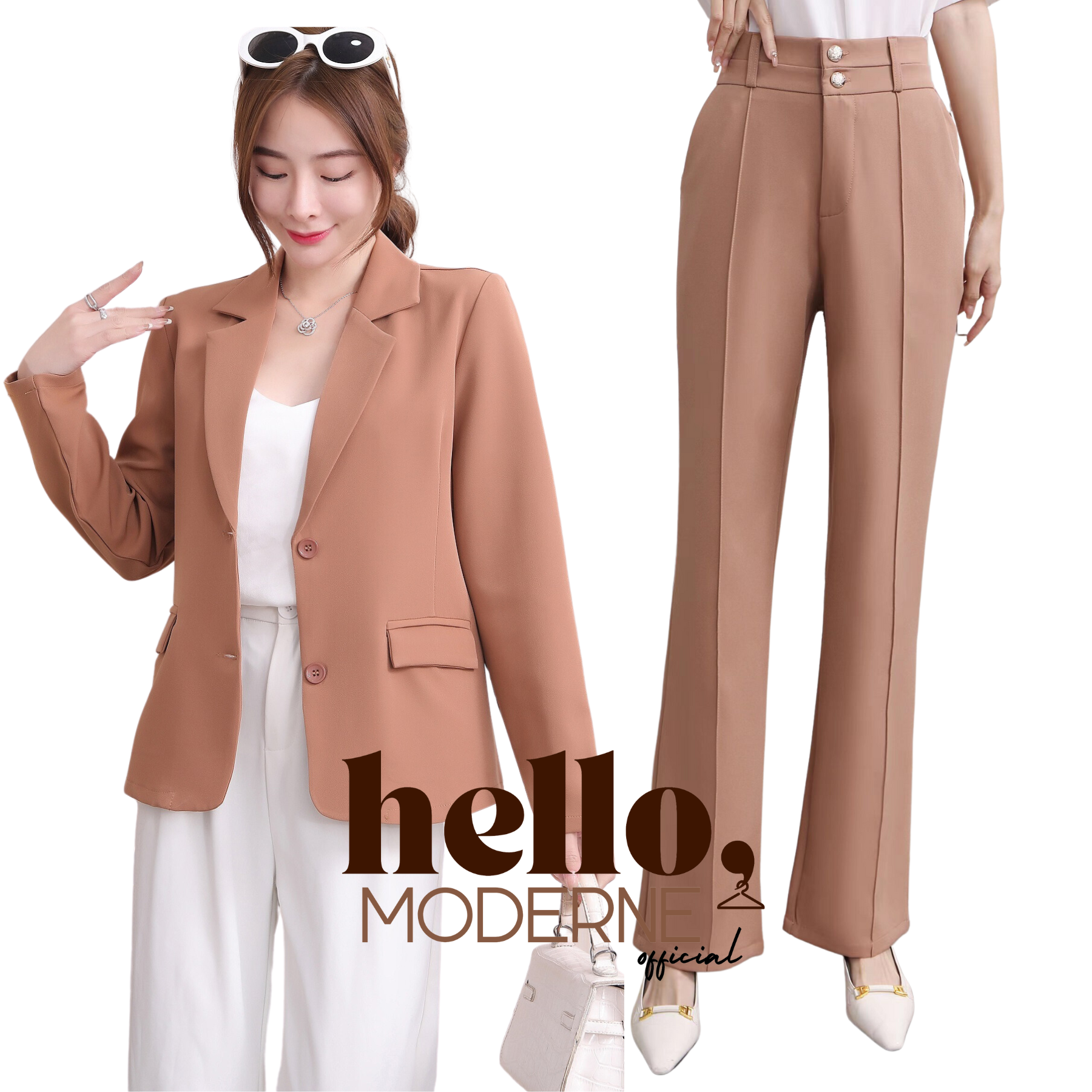 Hello Moderne Terno Long Sleeves Blazer 25-29 Trouser Set Women Terno ...