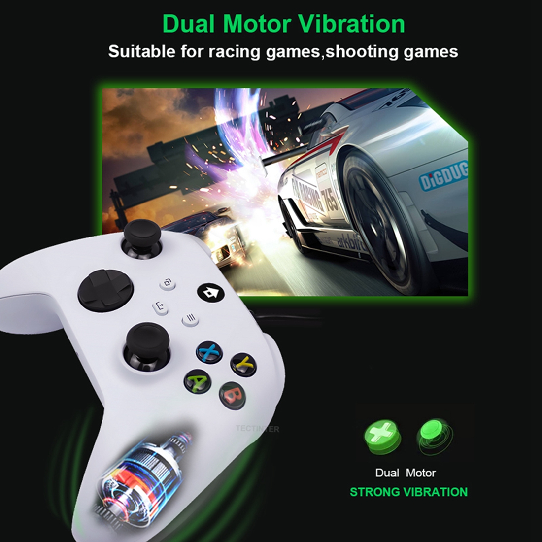 Wired Game Controller For Xbox One Series With 3.5mm Headphone Jack ...