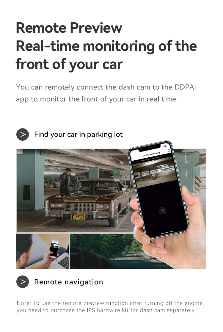 DDPAI 4G Cloud Box for Dashcam Real Time Remote Preview Electronic Fence Collision Notification ...