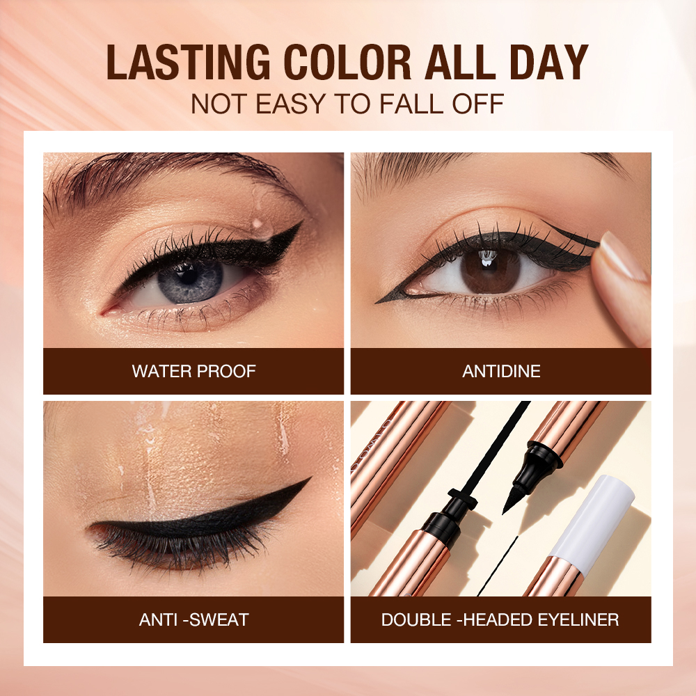 Otwoo Winged Eyeliner Stamp Cat Eye Stamp Eyeliner Eyeliner Waterproof Eye Liner Pencil Eye