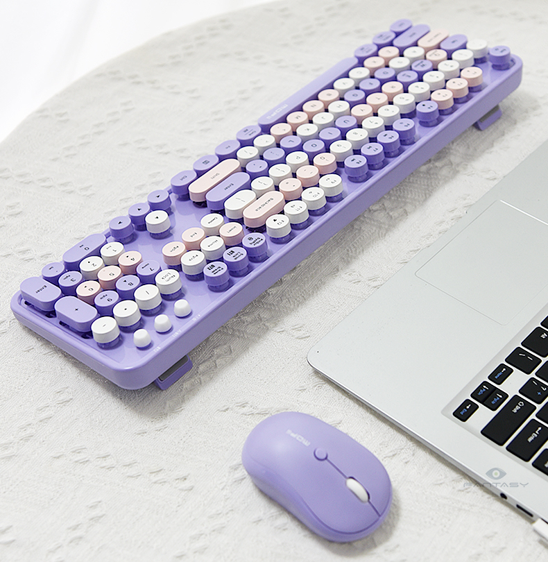 MOFii Sweet DM Wireless Bluetooth Dual-mode Office Keyboard and Mouse ...