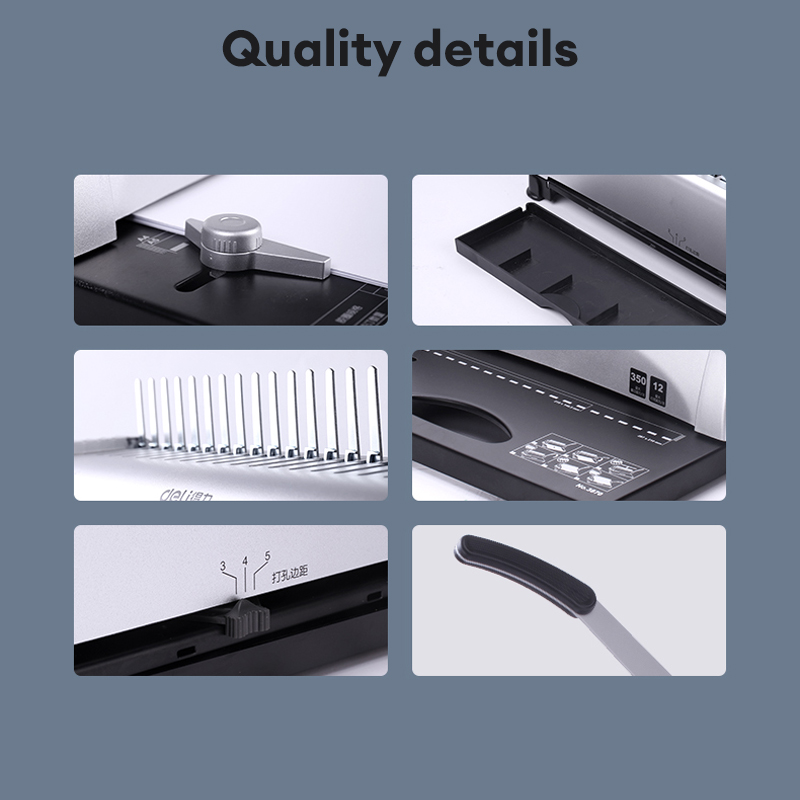 Deli Binding Machine Paper Punch Puncher A4 Comb 21 Hole | Shopee ...