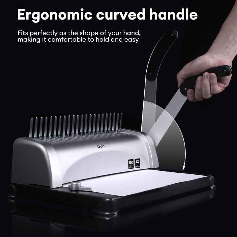 Deli Binding Machine Paper Punch Puncher A4 Comb 21 Hole | Shopee ...