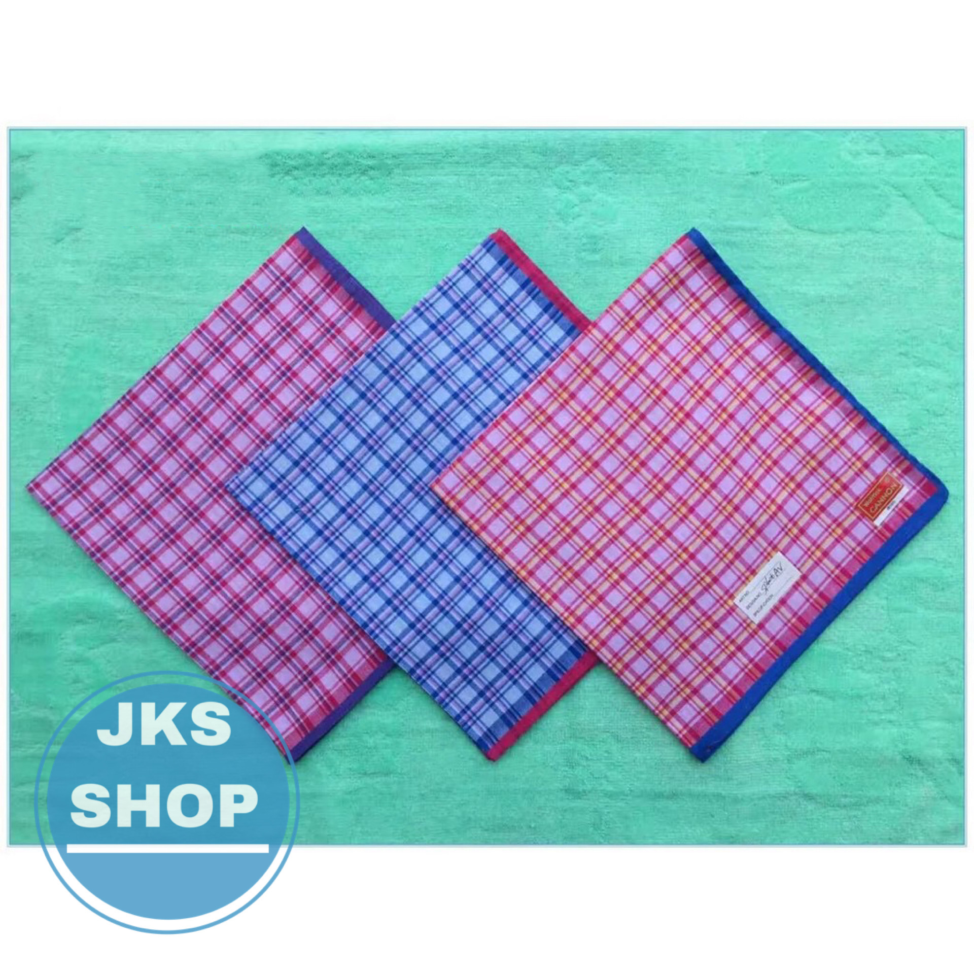Jks Handkerchief Cotton Panyo Cannon Checkered | Shopee Philippines