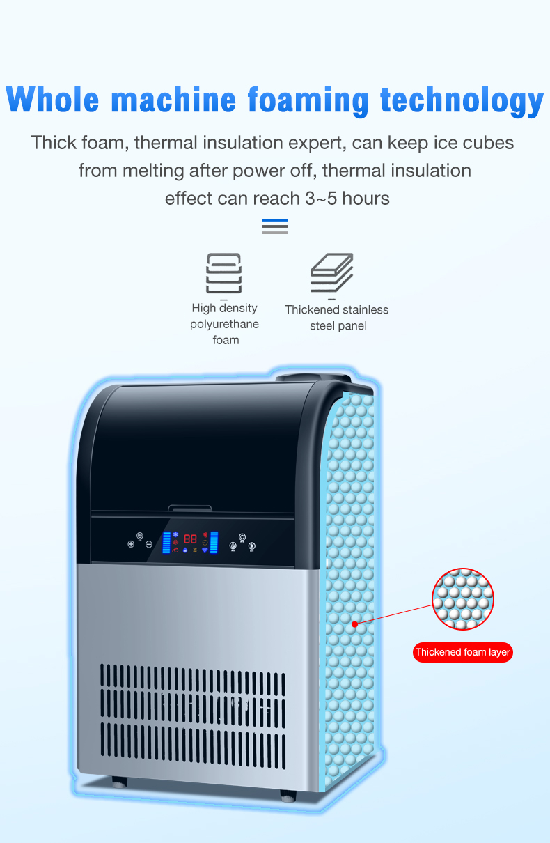 95/75/25KG Smart Ice Maker Commercial Ice Maker 220V/60HZ Philippines ...