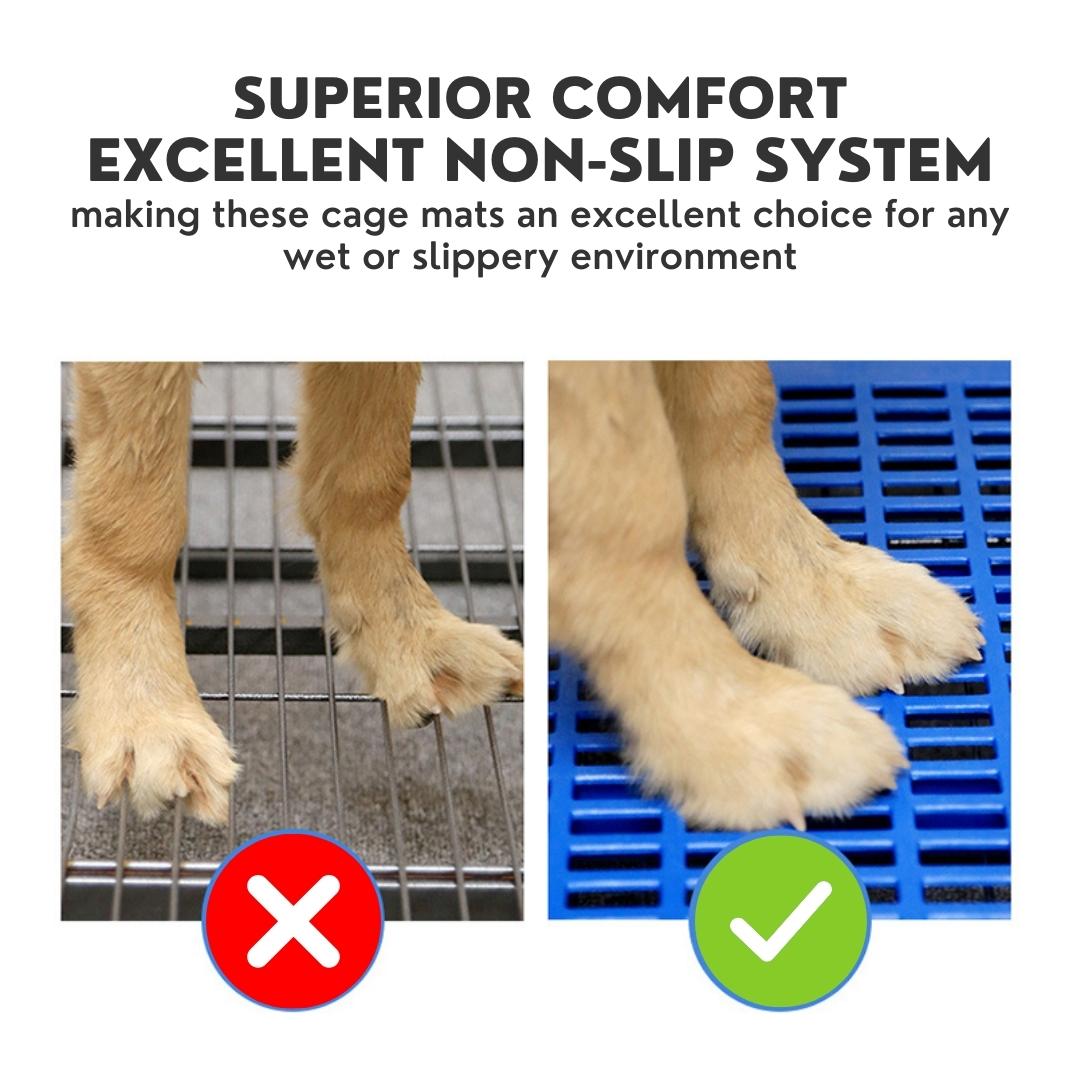 Heavy Duty Plastic Matting for Dog 1ft x 3ft Interlocking and Non-Slip ...