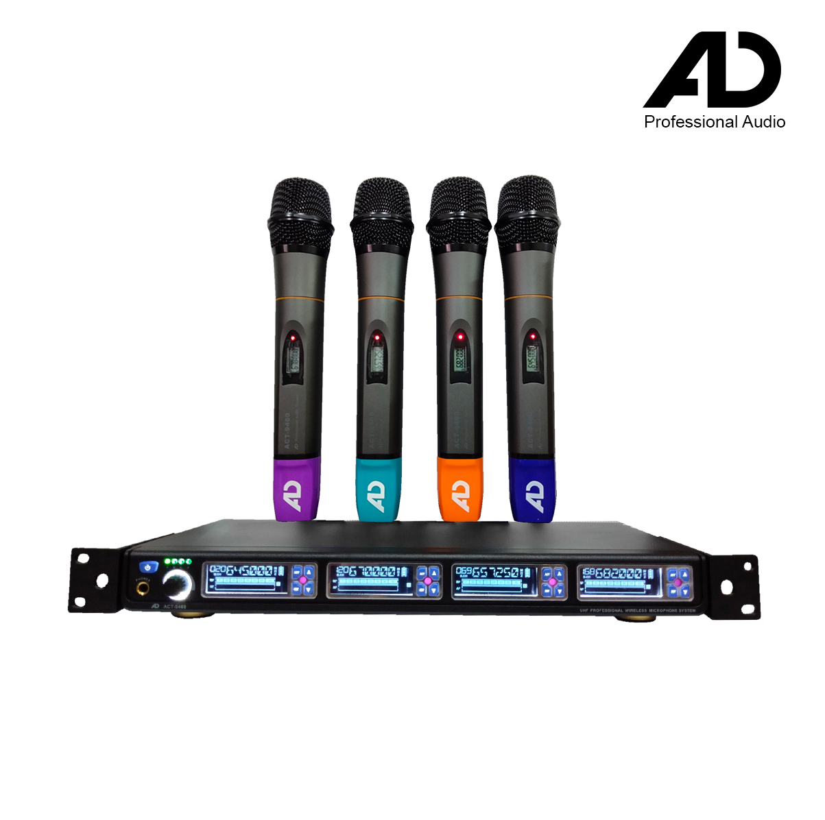 AD ACT 9460 / 4 Wireless Mic / Professional Wireless Microphone System ...