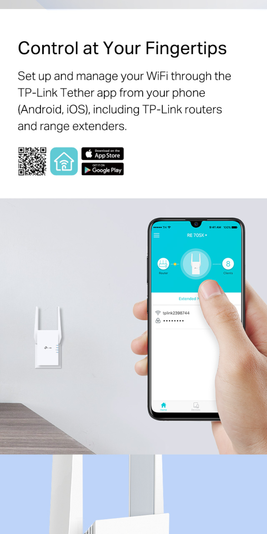 TP-Link | RE705X | Dual Band | AX3000 | Gigabit | MU-MIMO | One Mesh ...
