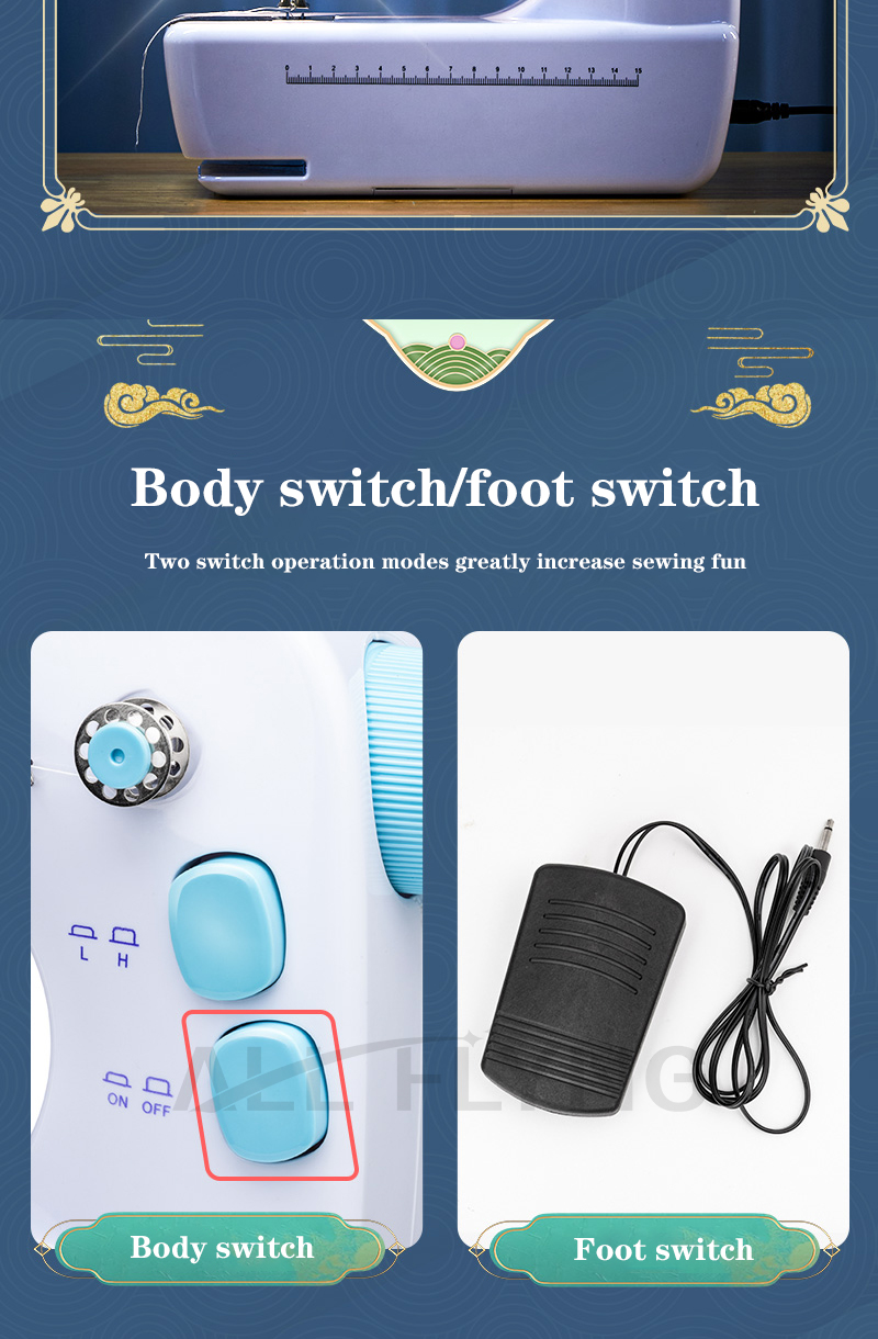 【ALL FLYING】Sewing Machine 309 Portable Mini Electric Home Portable ...