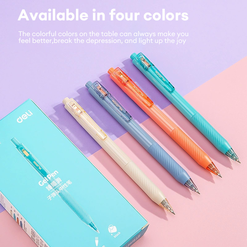 Deli Gel Pen Ballpen Soft Grip 0.5mm Assorted Color 1PCS NS568 | Shopee ...