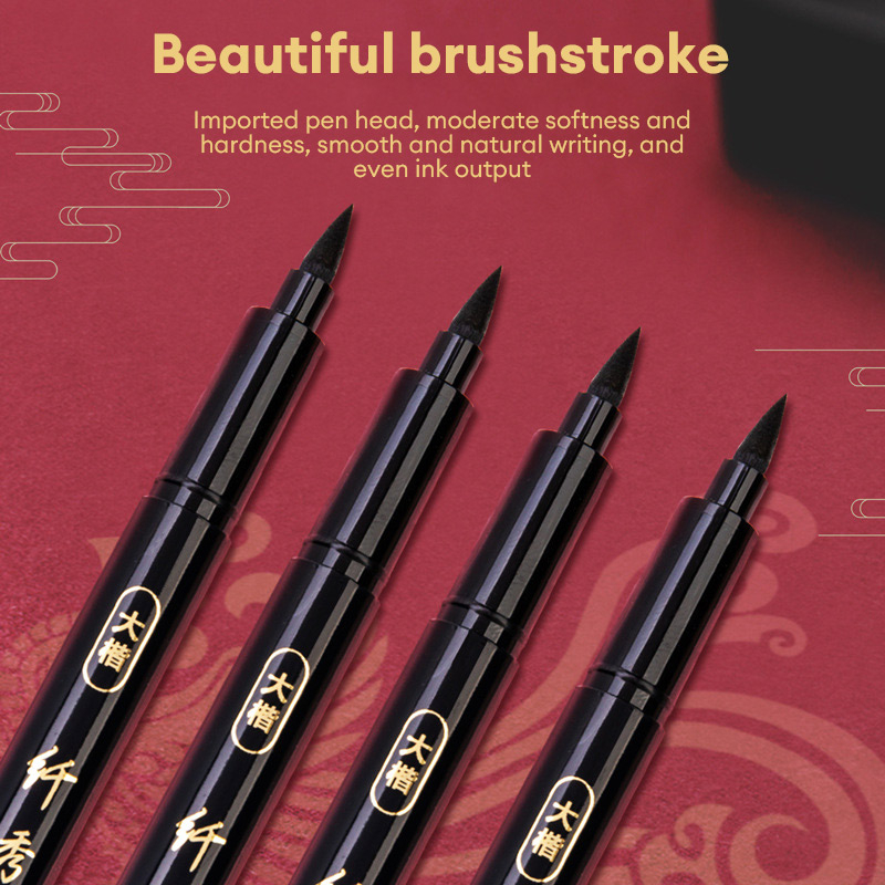 Deli Black Ink Pen Middle/Block Letters Writing Painting Pen School ...