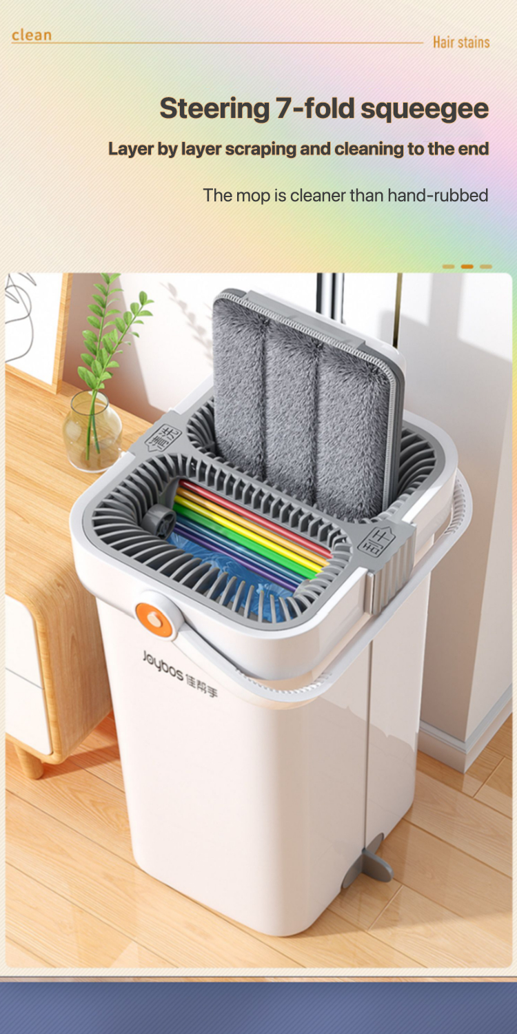 Joybos Floor Mop Cleaning Flat Mop 4in1 Multifunctional Mop 360 Spin ...