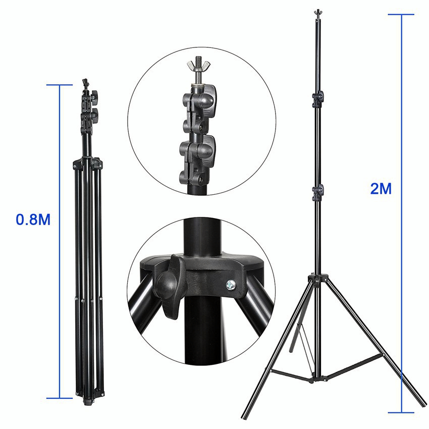 260cm x 200cm* 4 clips /8.5ft x 6.5ft Heavy Duty Background Stand Backdrop Support System Kit ...