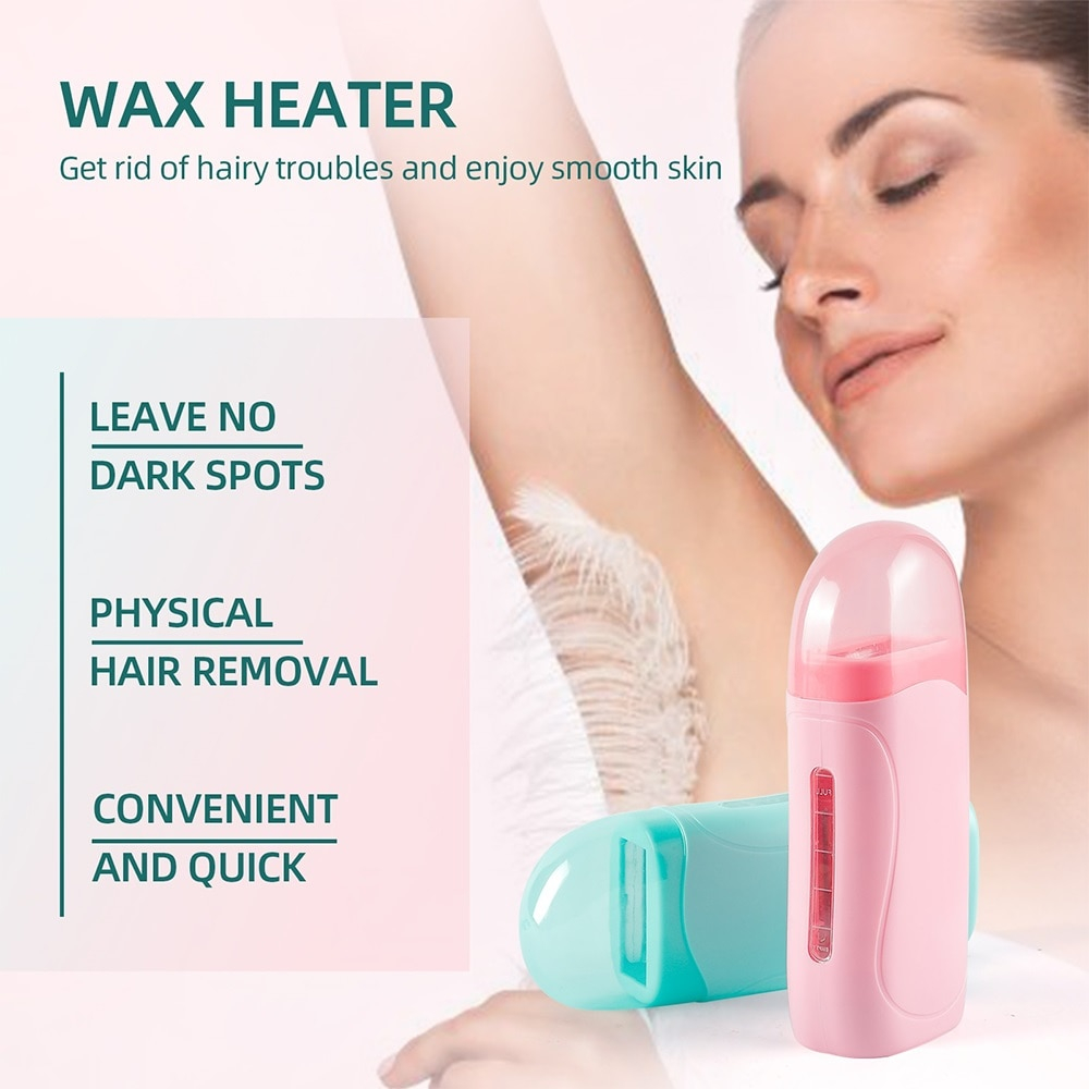Depilator Roller Heater Depilatory Wax Roller Cartridge Hair Remover ...