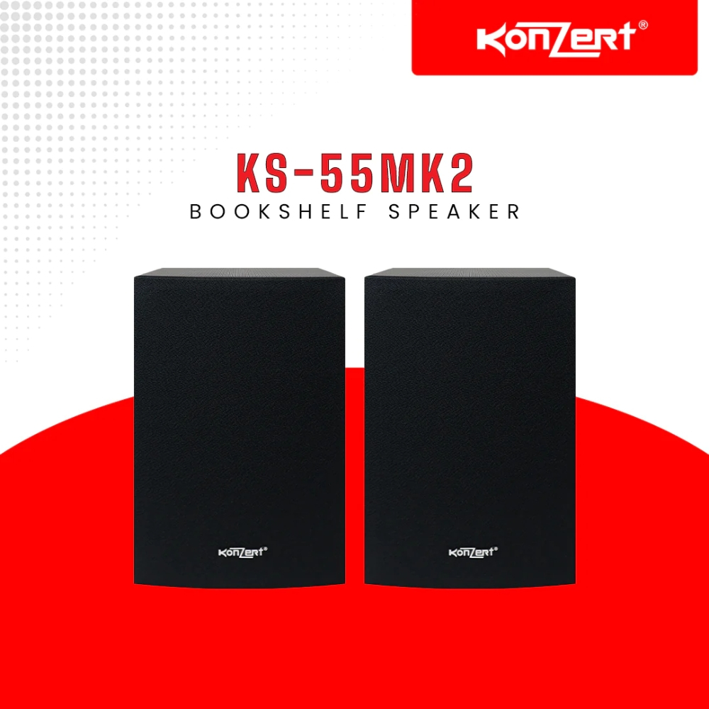 Konzert KS-55MK2 5" 100W 2-Way Passive Bookshelf Wallmounted Speaker ...