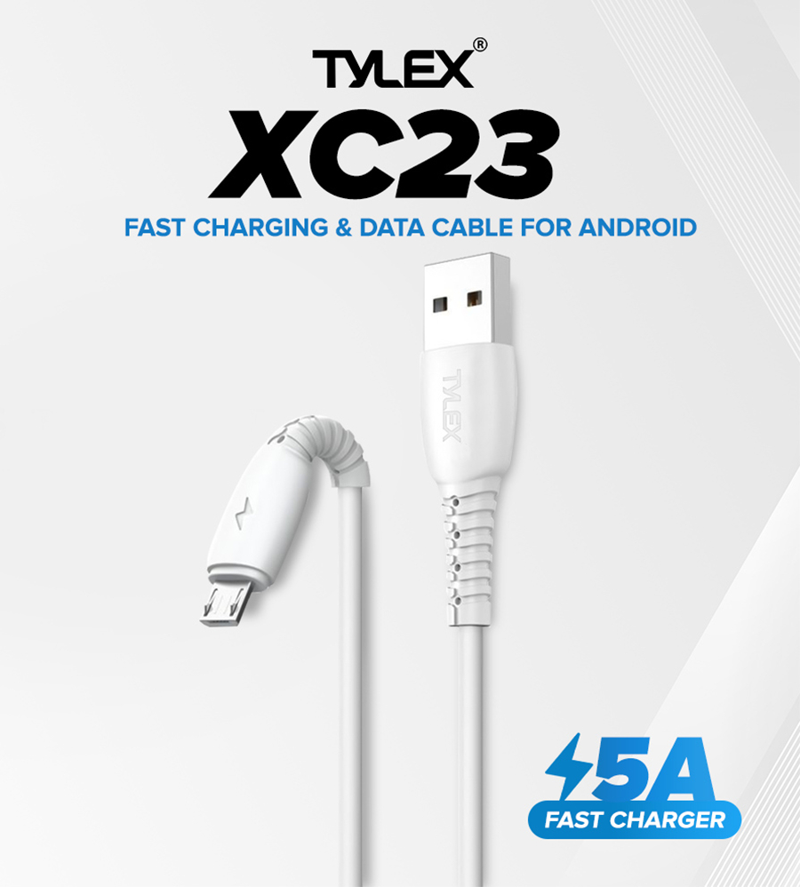 Tylex XC23 1.2M 5A Fast Charging & Data Cable For Android Micro USB ...