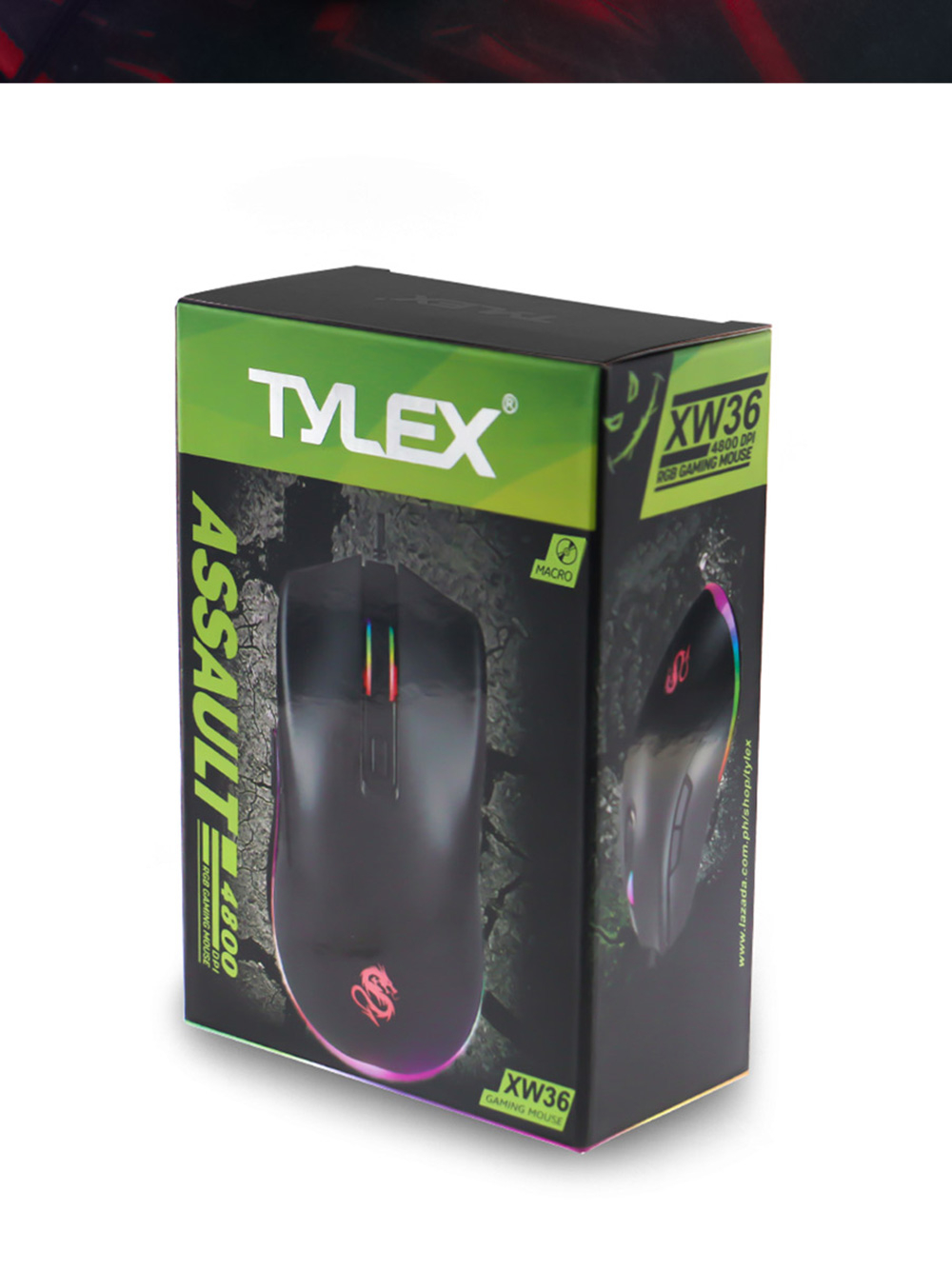 Tylex XW36 RGB 4800DPI Gaming Mouse | Shopee Philippines