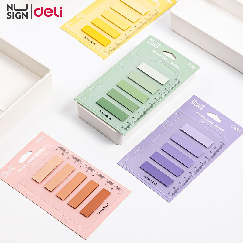 Deli Sticker Notes 100 Sheets Instruction Label Bookmarks Student ...