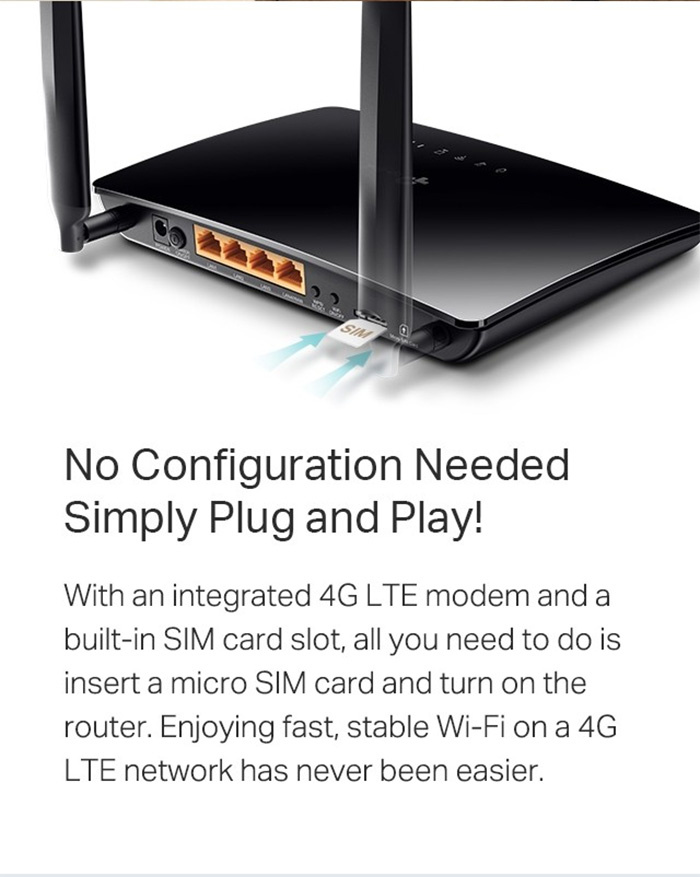 TP-Link | TL-MR150 | Wireless N | 4G | LTE | Sim Compatible | Wi-Fi ...